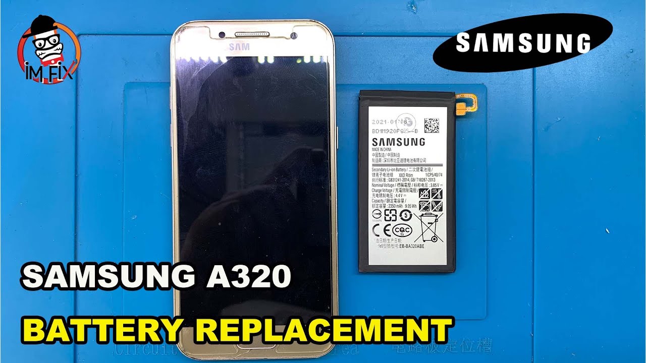 Samsung Galaxy A320 (A3 2107) Battery Replacement. - YouTube