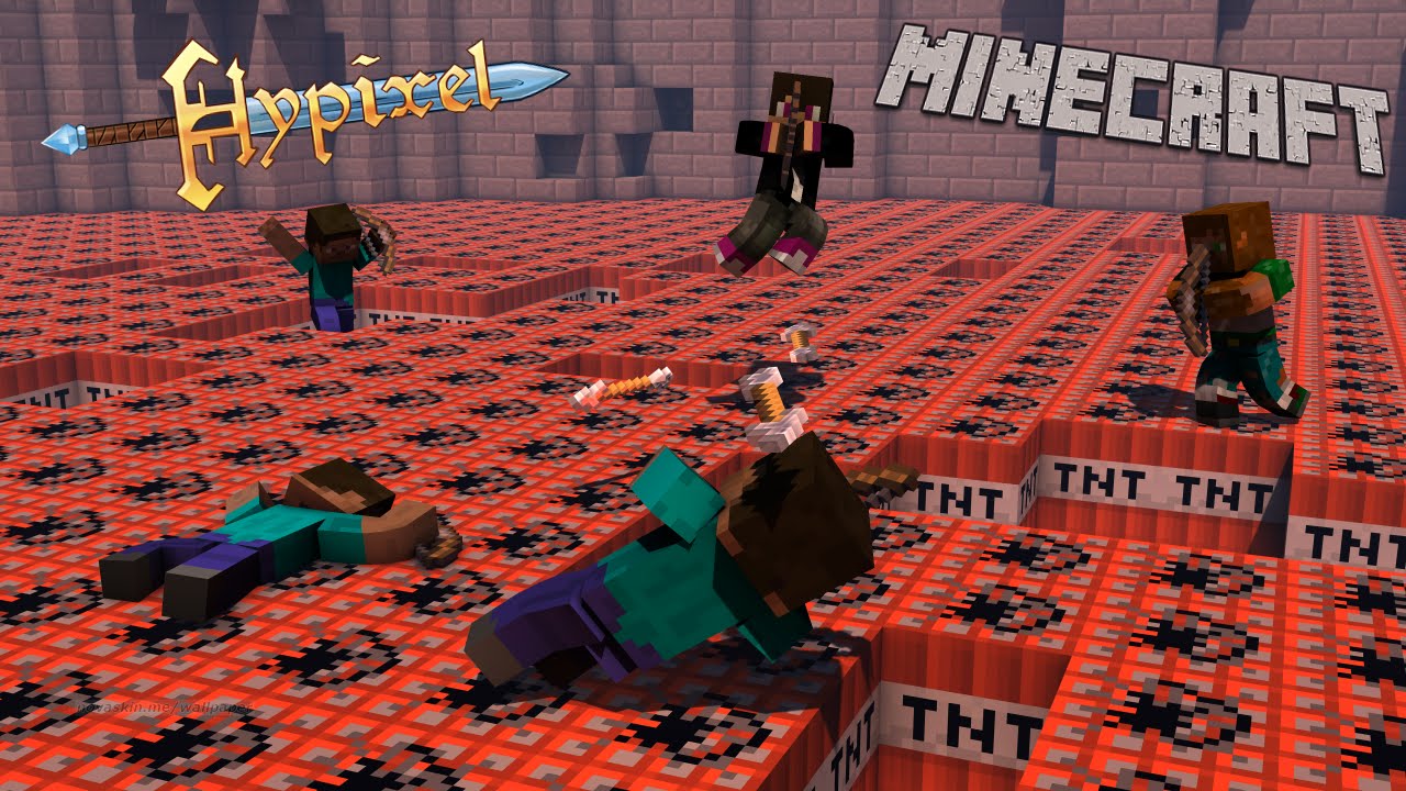 Minecraft Minigames - TnT Run - Hypixel - YouTube