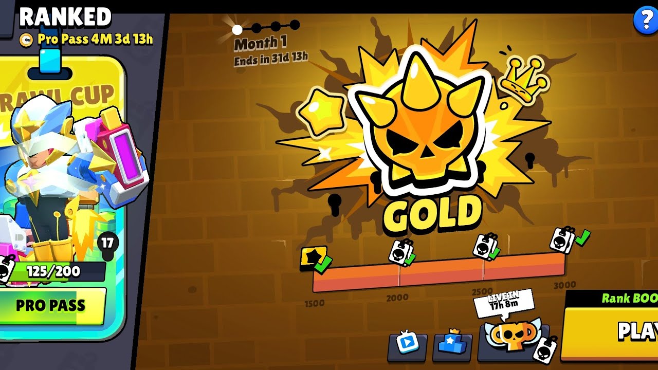 RANKED games - GOLD to DIAMOND Ligue - Brawl Stars - YouTube