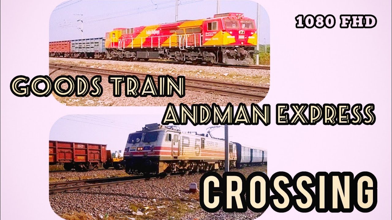 16031 ||ANDMAN EXPRESS & GOODS TRAIN||Crossing near VGLB Outer Signal ...
