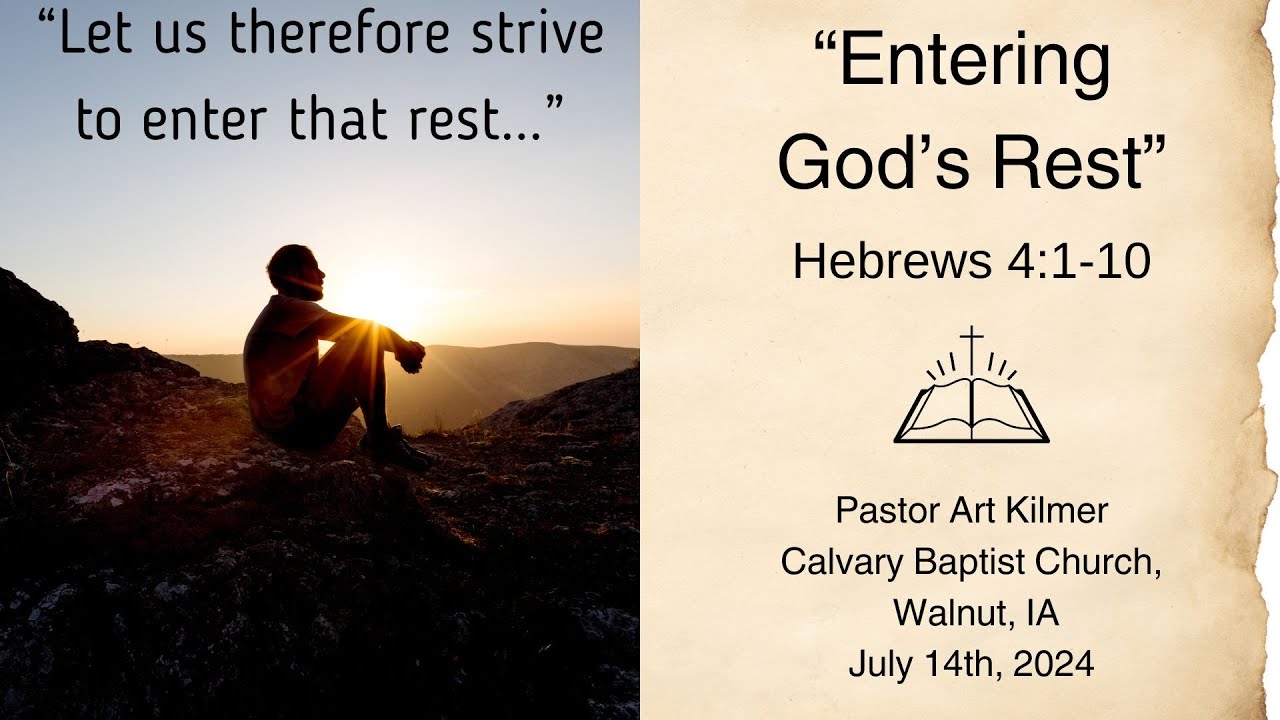 Entering God's Rest | Sermon on Hebrews 4:1-10 - YouTube