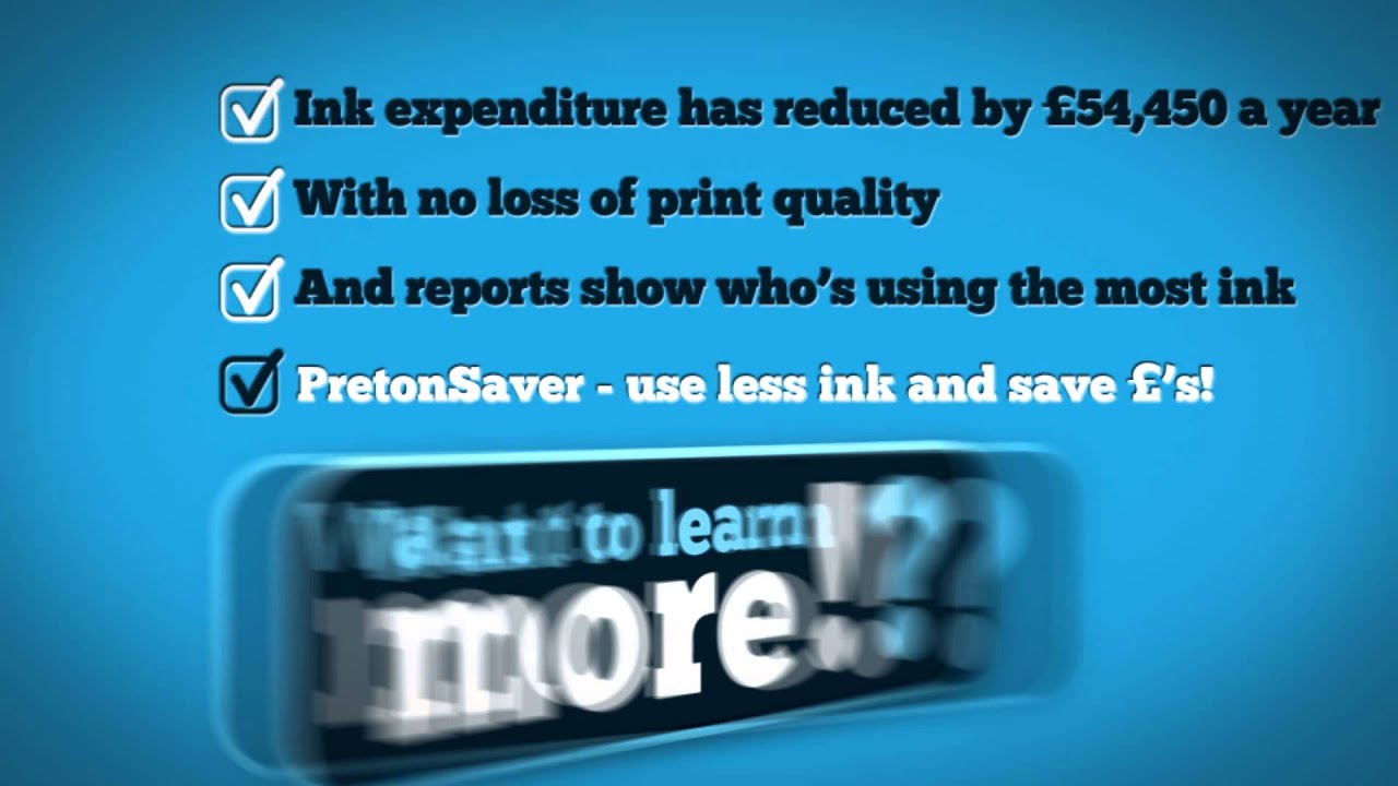 PretonSaver - SaveInkCosts.co.uk - YouTube