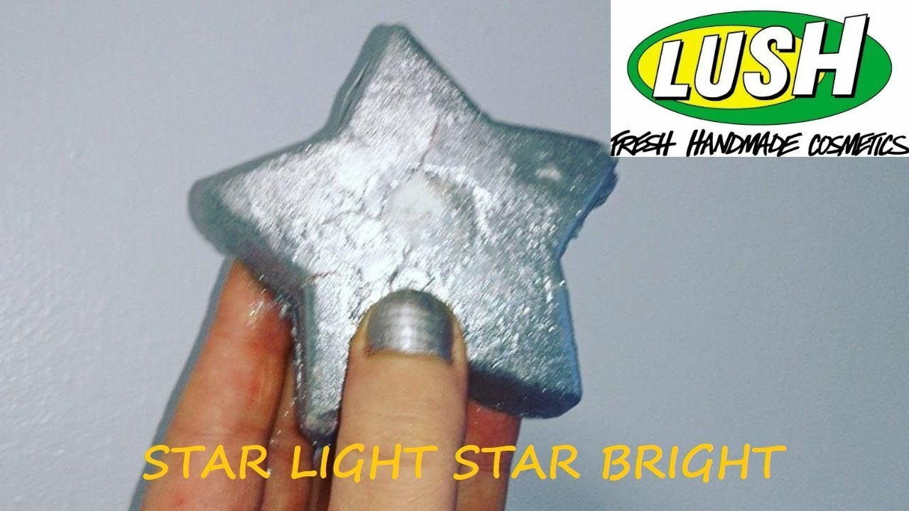 Star Light Star Bright bath melt by LUSH Cosmetics demo and review ...