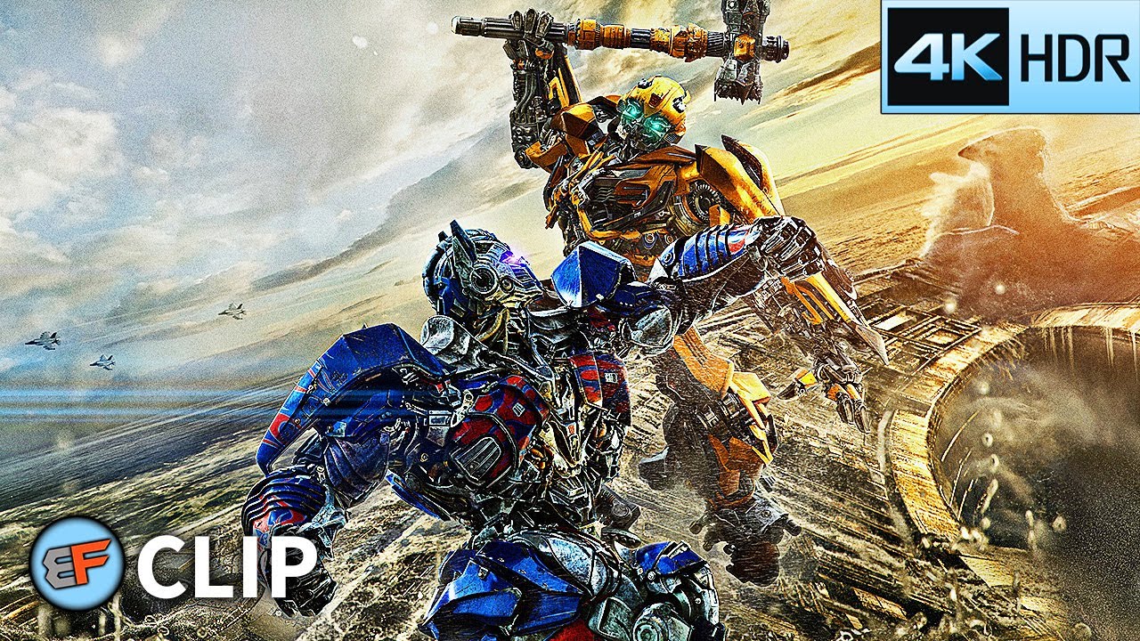 Bumblebee vs Nemesis Prime - Fight Scene | Transformers The Last Knight ...