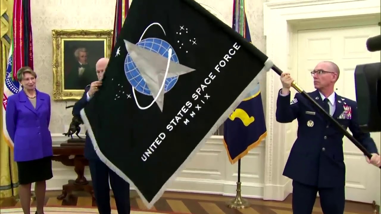 US Space Force Flag Unveiled. - YouTube