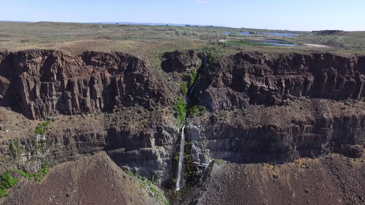 Frenchman's Coulee Falls - YouTube