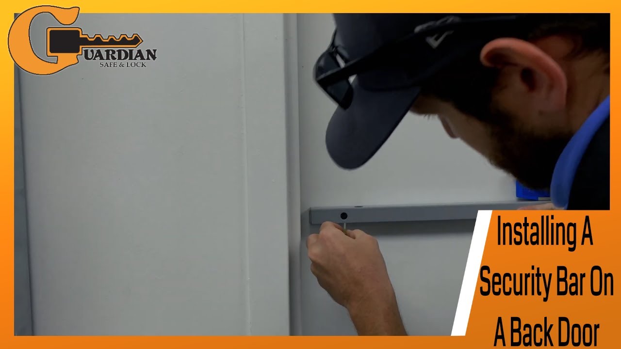 Installing a Security Bar For A Back Door - YouTube