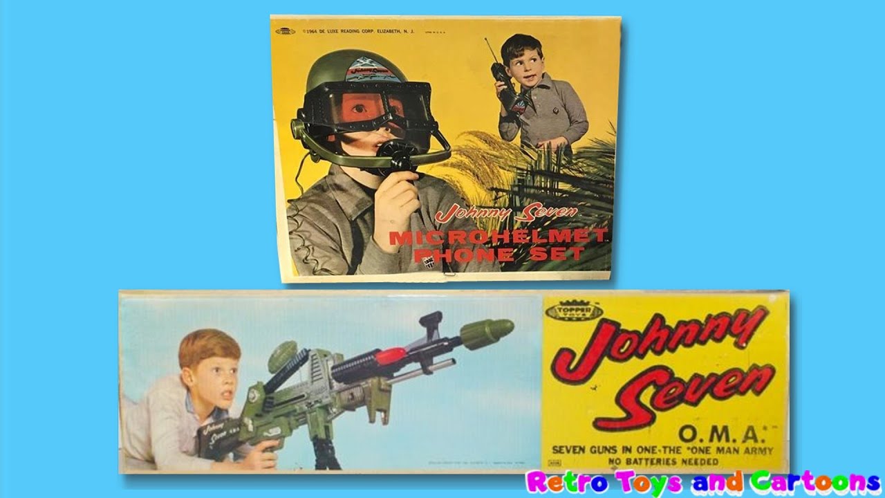 Johnny Seven O.M.A. Micro Helmet Phone Set Topper Toys Commercial Retro ...