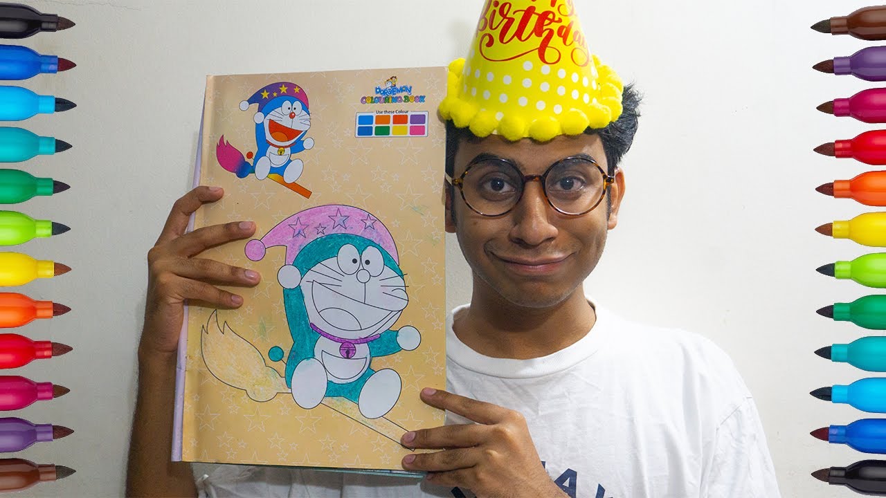 Flying Doraemon Coloring - Flying Doremon - Cartoon Coloring Pages ...