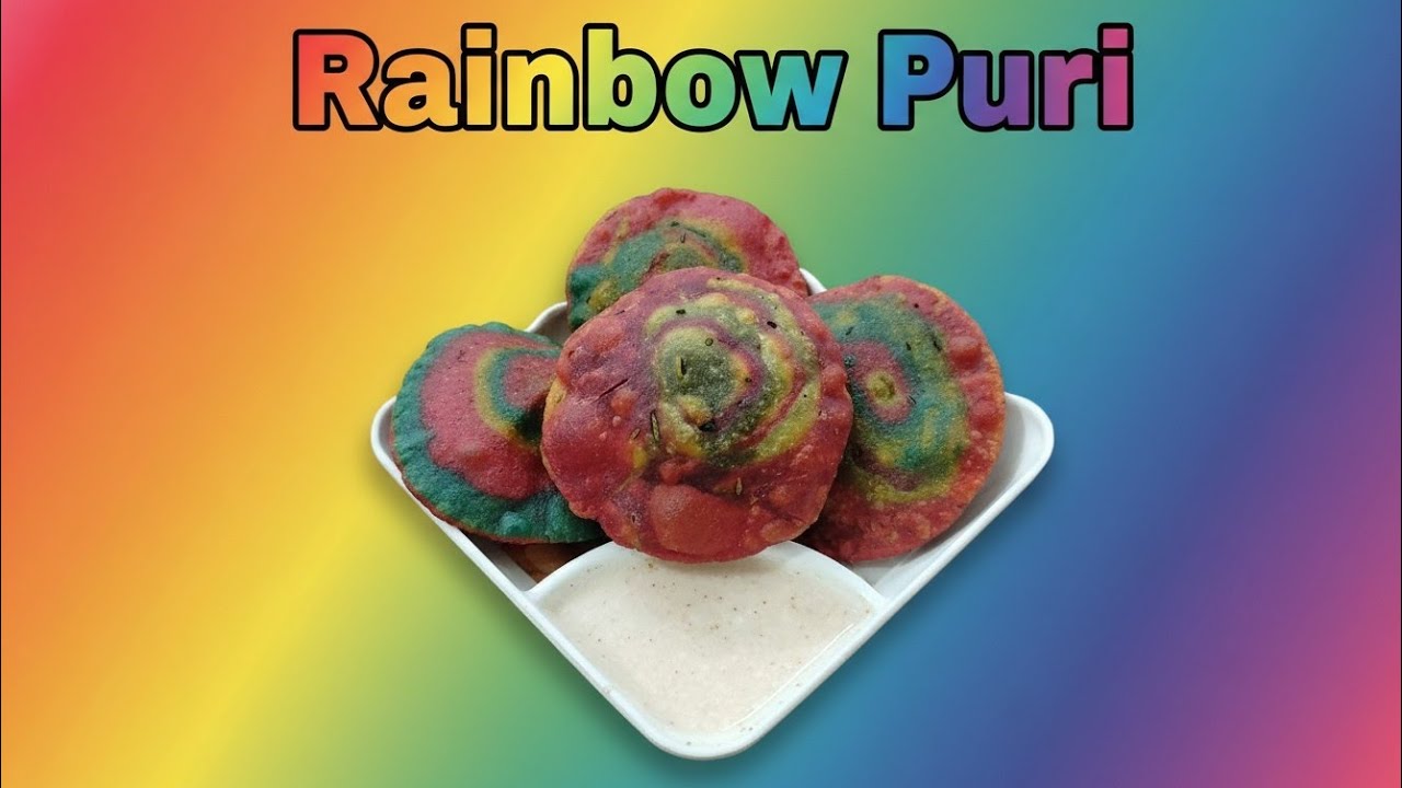 Rainbow Puri #recipe #healthyfood #cooking #homemade#foodlover # ...