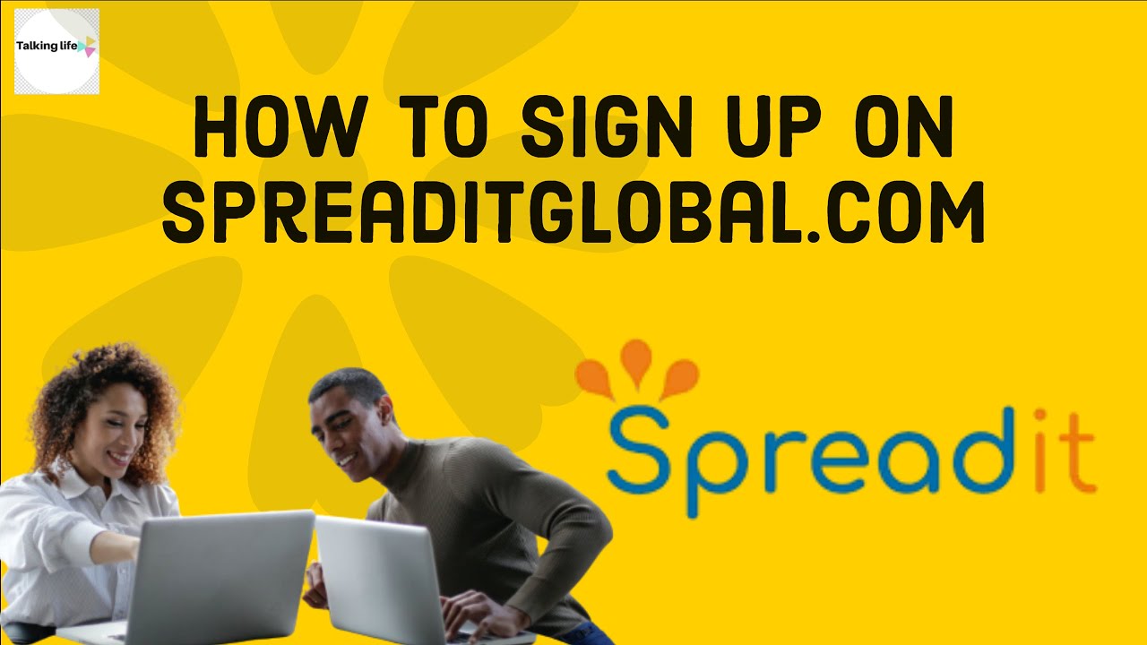 Easiest simple way on how to sign up on spreadit - YouTube