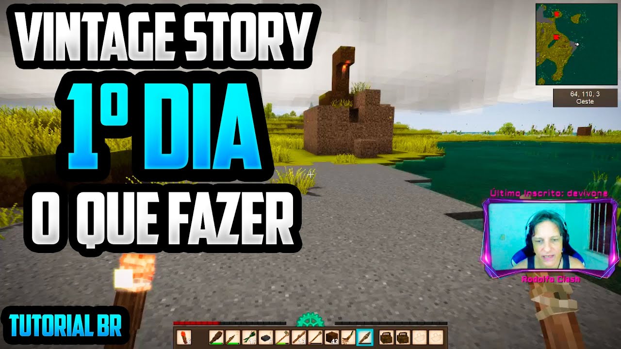 🟡 Vintage Story : 1º Dia - O Que Fazer ? - YouTube