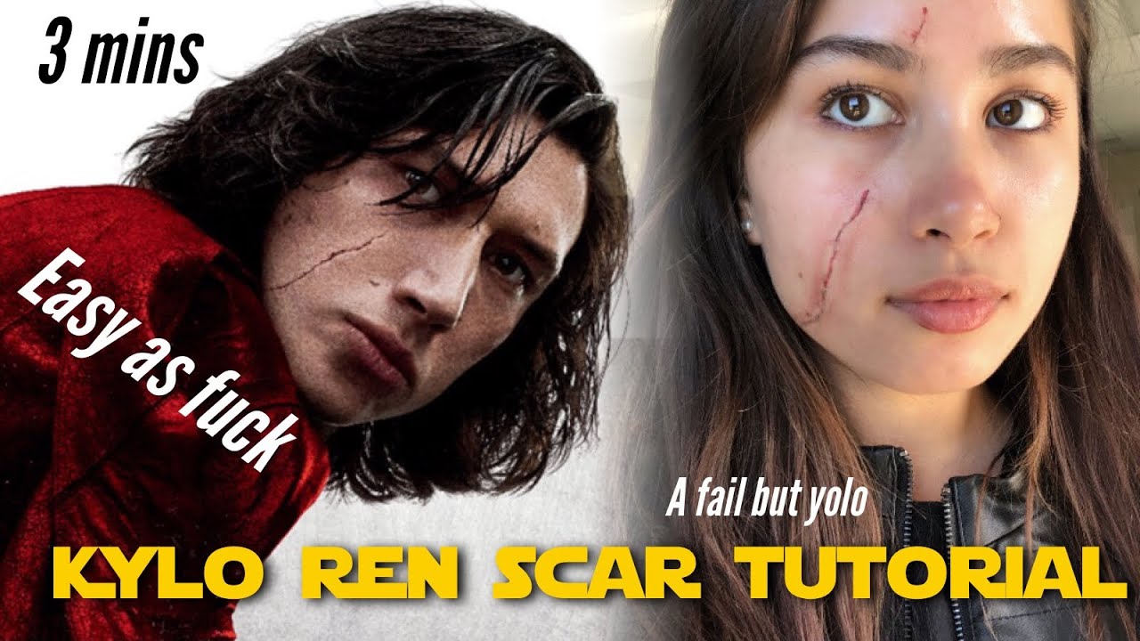 Kylo Ren [EASY] Scar Tutorial - YouTube
