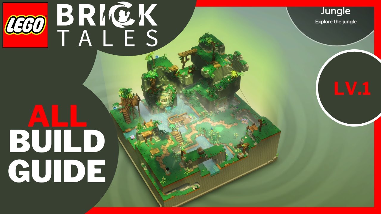 LEGO Bricktales - Jungle [Level 1] ALL Build Guide - YouTube