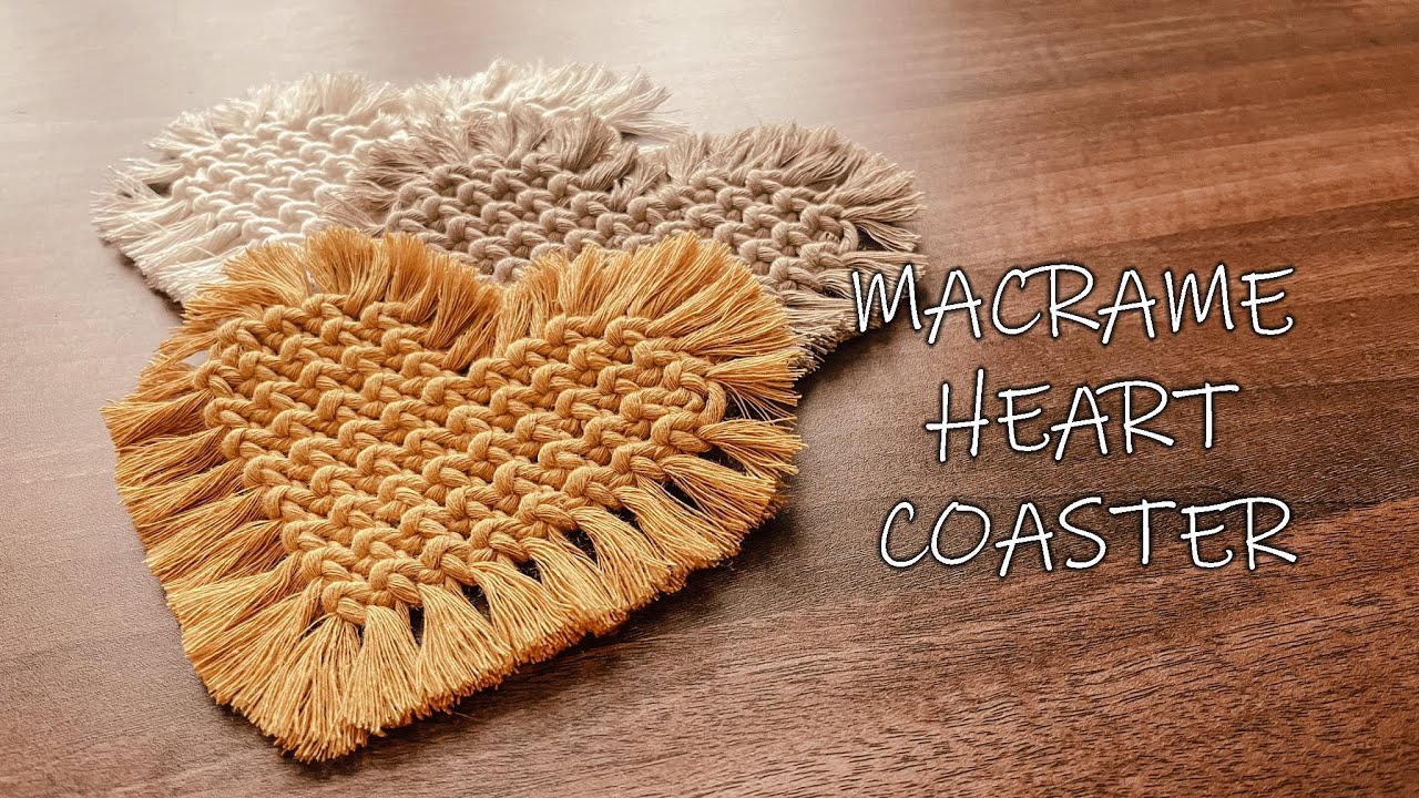 Macrame coaster | Easy Macrame Tutorial | For beginners - YouTube