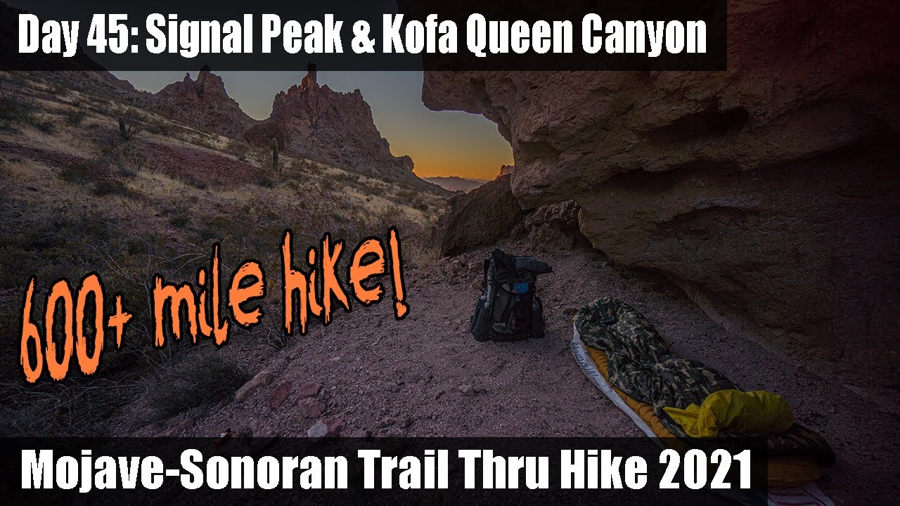 Mojave-Sonoran Trail Thru Hike Day 45: Signal Peak & Kofa Queen Canyon ...