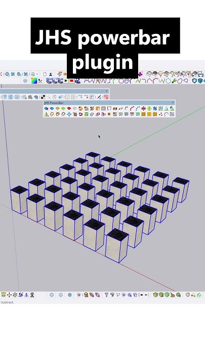 how to random scale model in sketchup / jhs powerbar plugin - YouTube