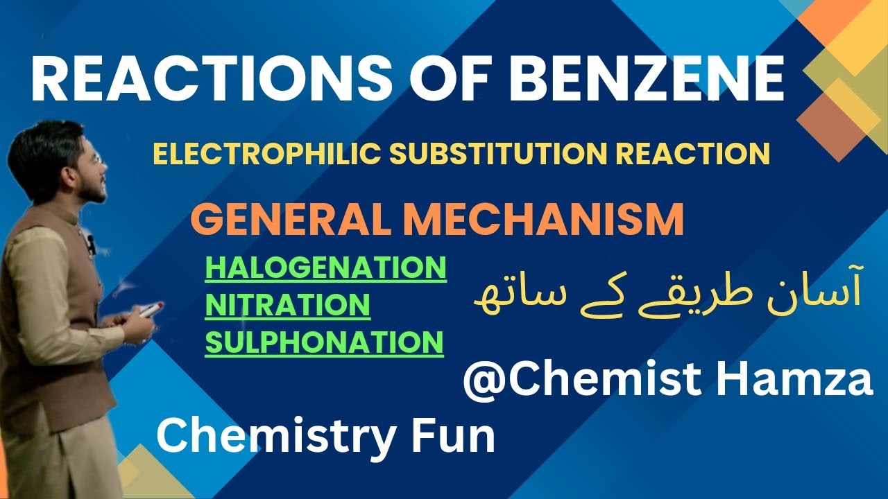 Reactions of benzene# Lecture no 8#prof #chemistry #understand #Easy ...