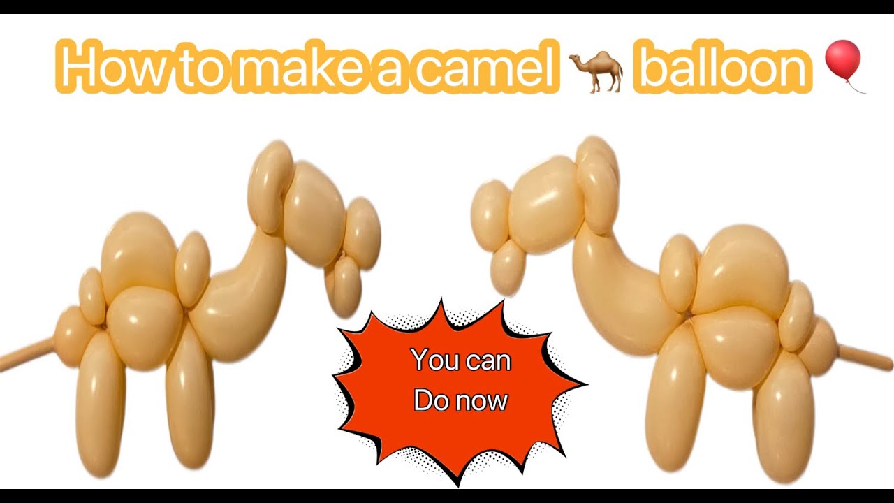 How to make a camel balloon - YouTube