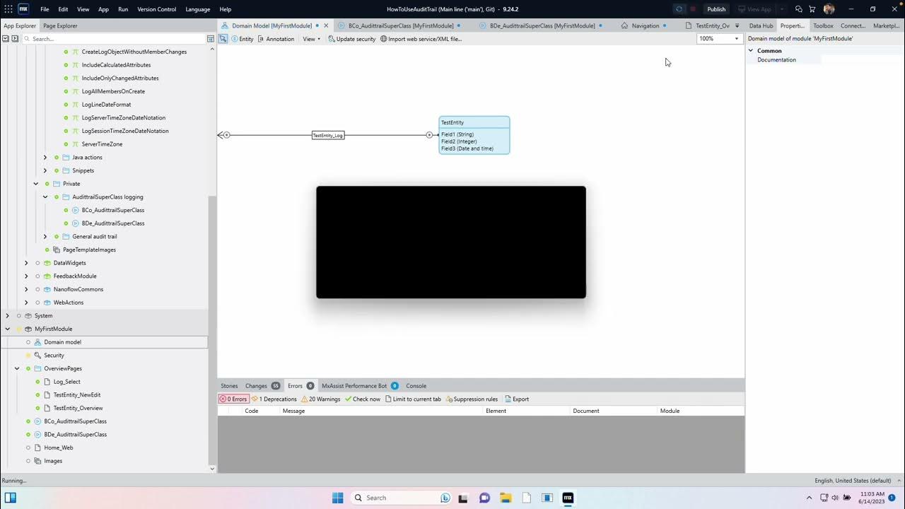 How to use Mendix AuditTrail - YouTube