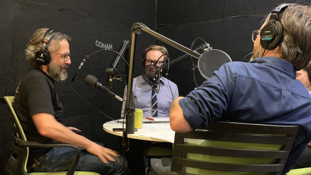 Conan O'Brien Does Jay Leno Impression on His Podcast - YouTube