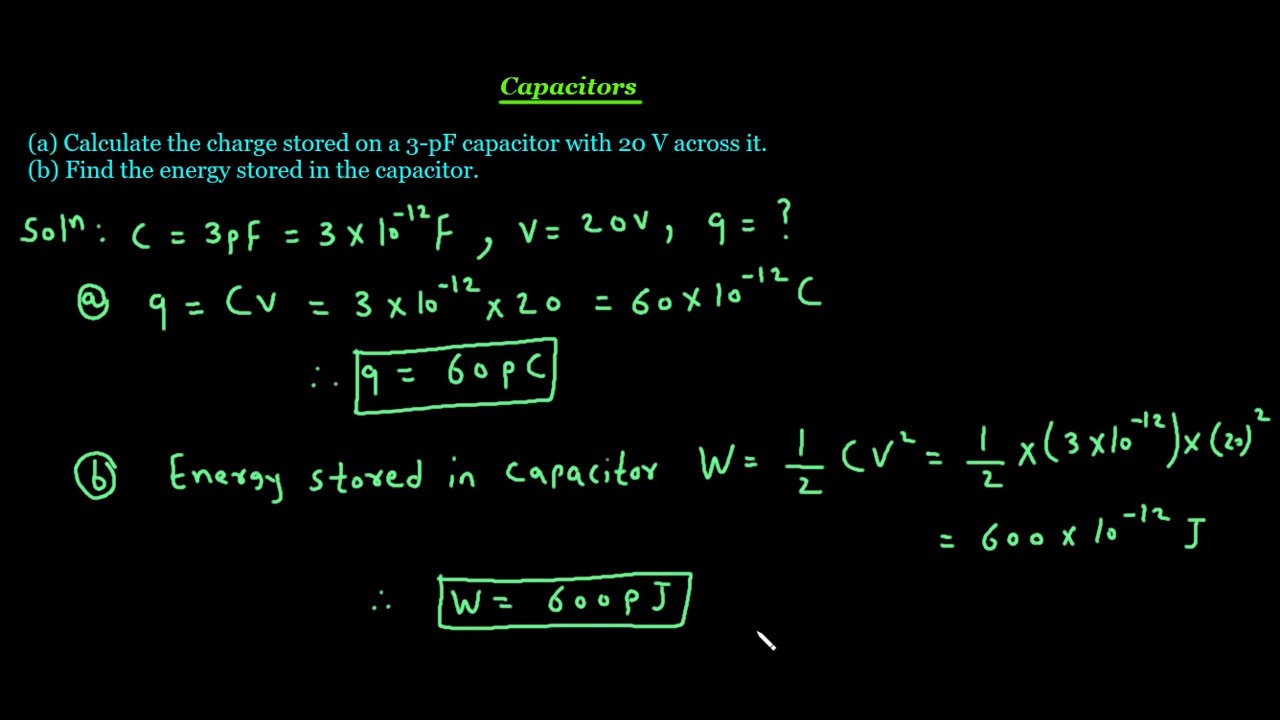 Problems on capacitor 1 | Electrical Engineering - YouTube