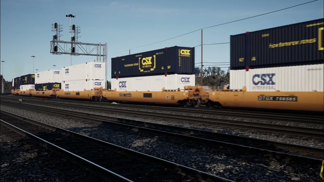 Henry leads the CSX Stack Train in Cumberland - YouTube