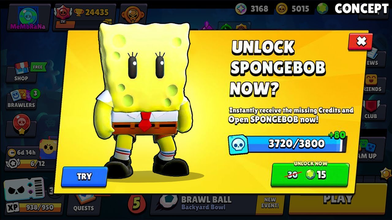 😍NEW BRAWLER SPONGEBOB IS HERE!!!🎁|FREE GIFTS Brawl Stars/COCNEPT - YouTube