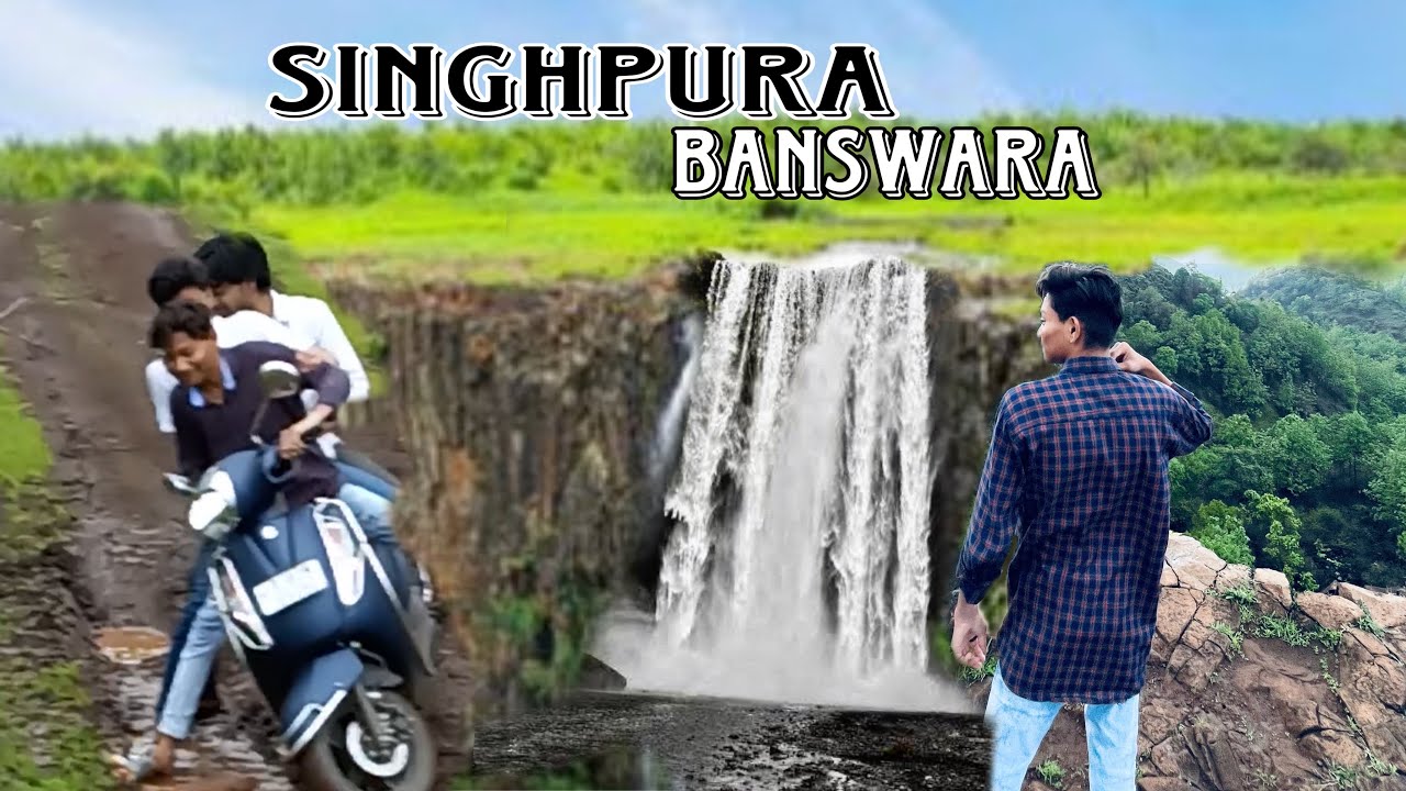 singhpura waterfall banswara vlog / Kichad Mein Gir Gaye 🤯 / Aadil ...