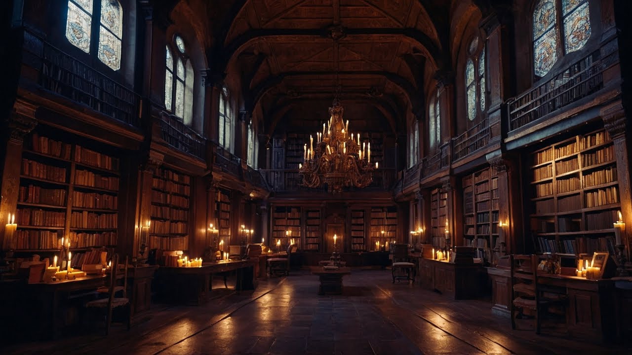 📚Peaceful Library Ambience | White Noise for Sleep & Study - YouTube