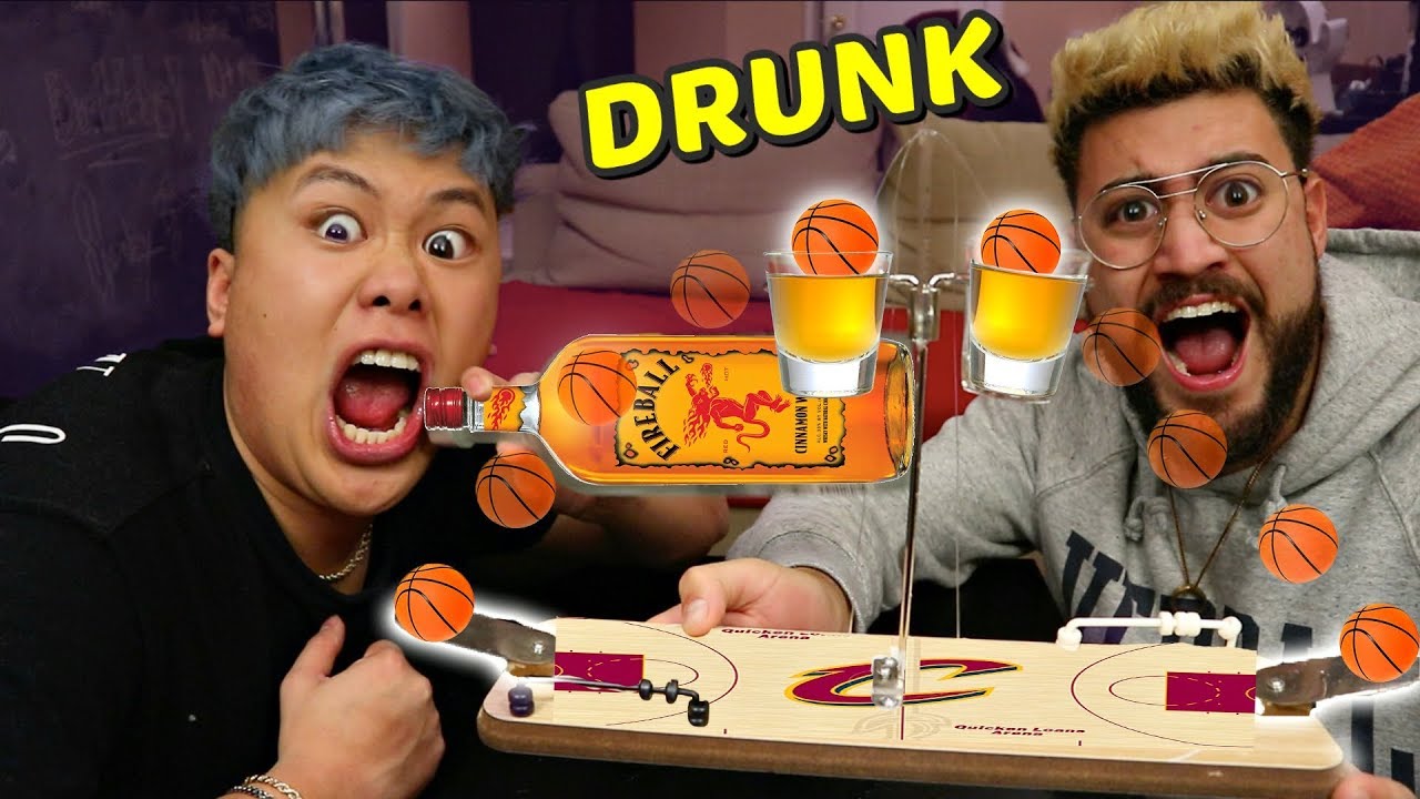 DRUNK BASKETBALL CHALLENGE (part 2) - YouTube