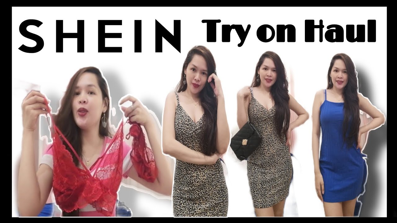 shein sexy bodycon dresses | Shein try on haul | bra & panty | #shein ...