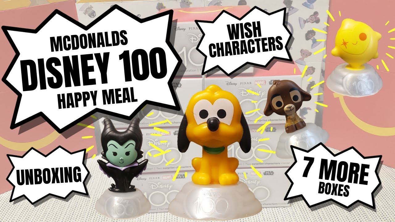 DISNEY 100 HAPPY MEAL TOYS! DISNEY WISH MOVIE! BLIND BAGS! NOV 2023 ...