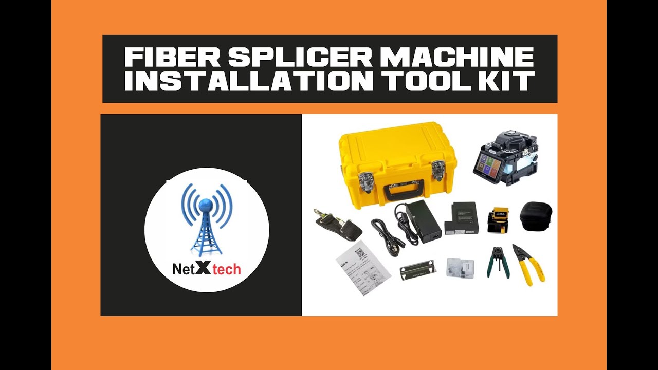 How to Use Fiber Splicer Machine | Fiber Optic Installation Tool Kit ...