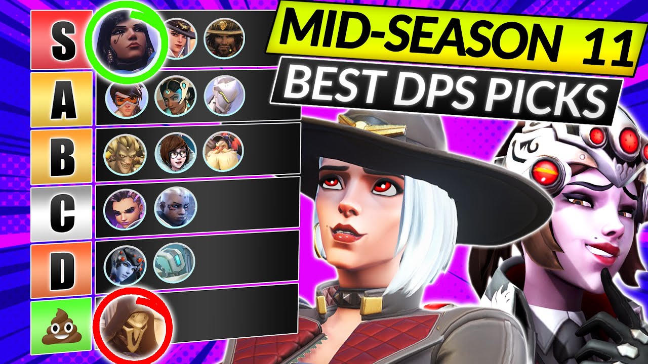 NEW DPS HERO TIER LIST - Best Heroes to Main (MID SEASON 11 PATCH ...