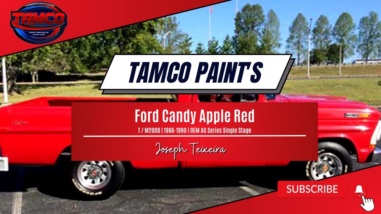 Tamco Paint's OEM Color - Ford Candy Apple Red painted on 1972 F100 by ...