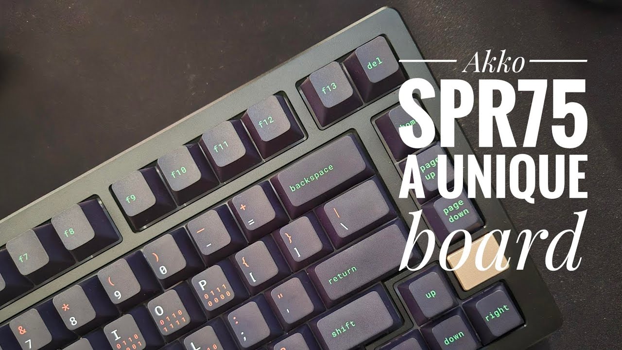 Spring Mounted? Building the Akko SPR75 - YouTube