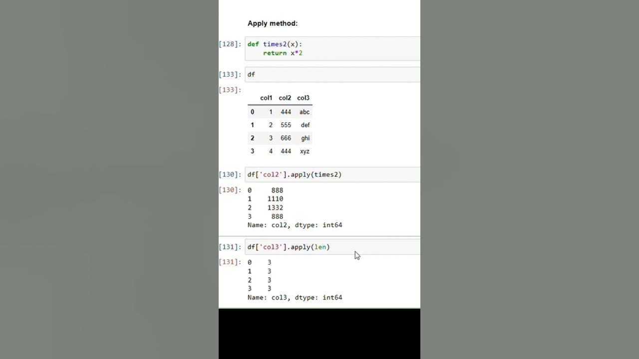 How to apply() functions in a Python Dataframe Column | Jan 2025 - YouTube