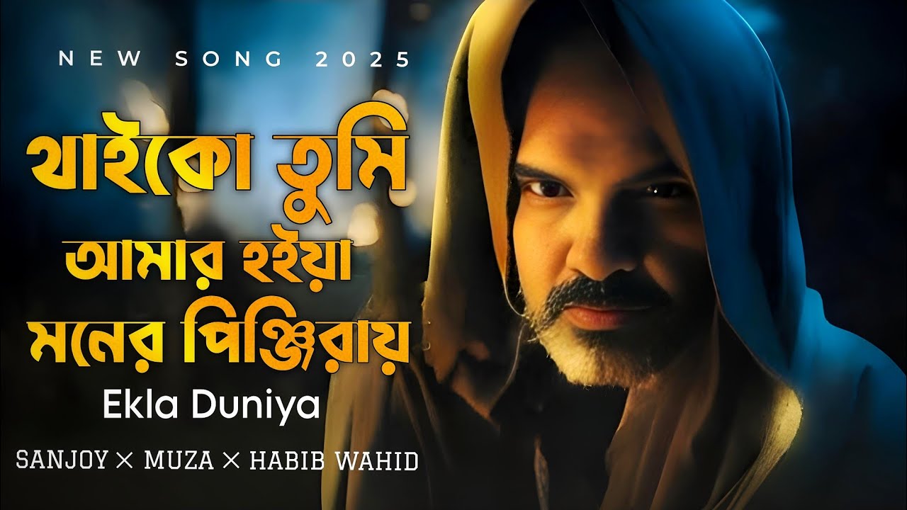 থাইকো তুমি আমার হইয়া মনের পিঞ্জিরায় Habib Wahid Bangla New Vairal ...