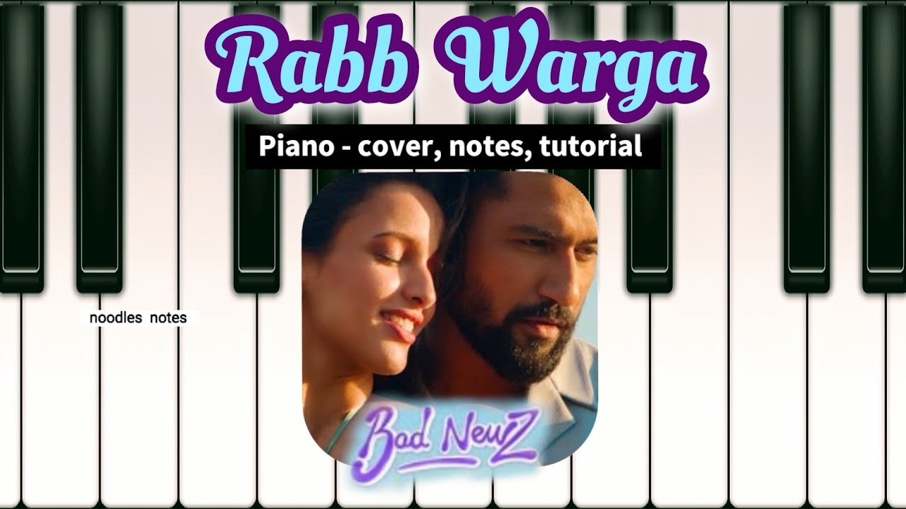 RABB WARGA - Bad Newz || PIANO - cover, notes, tutorial, instrumental ...