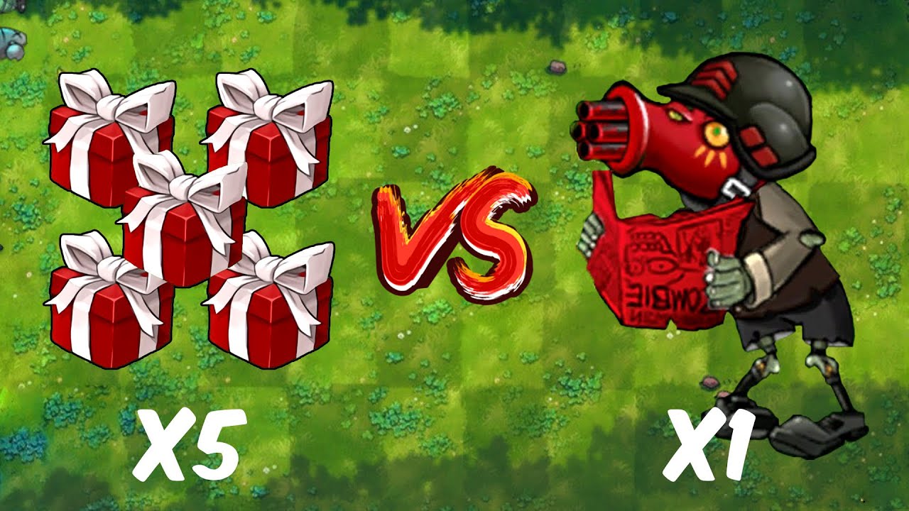 PVZ 1 Fusion Challenge! 5 Fusion Plants Boxes VS 1 Ultimate Cherry ...