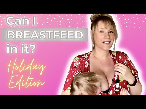 NURSING FRIENDLY HOLIDAY OUTFITS - Vlogmas Day 13 - Breastfeeding Outfit Ideas