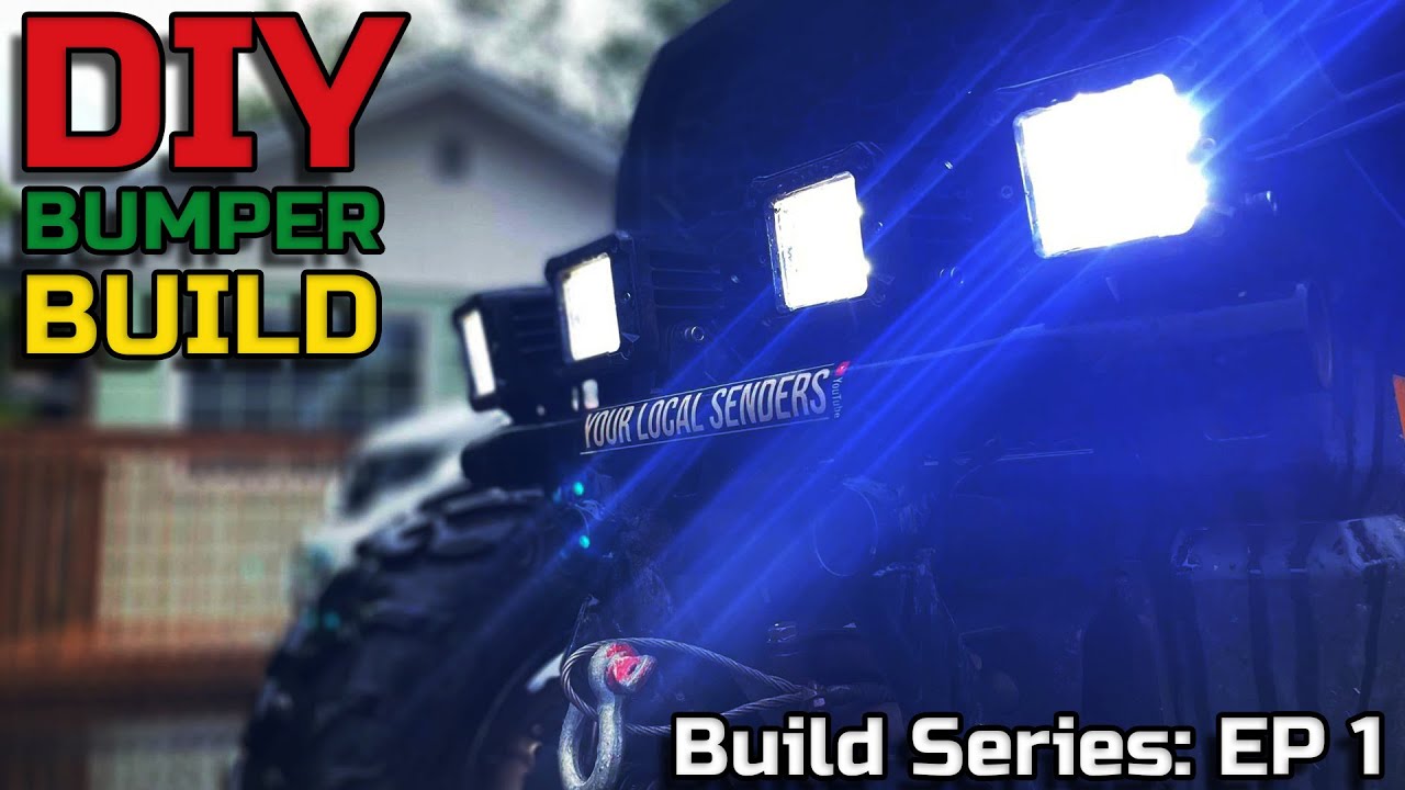 Homemade UTV Front Push Bar - RZR Build Series Episode 1 - YouTube