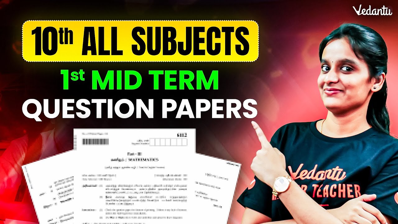 10th State Board | 1st Midterm Question Papers - ALL SUBJECTS 🤩 | Asha ...