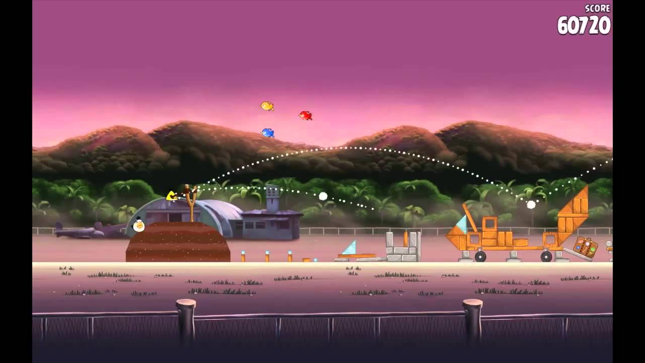 Angry birds rio airfield chase level 1-10 three stars - YouTube