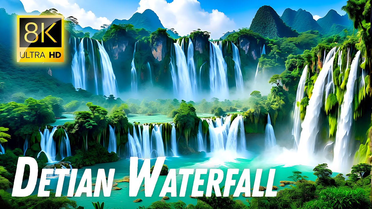 Detian Waterfall China | 8K HDR Ultra HD Video | Spectacular Nature ...