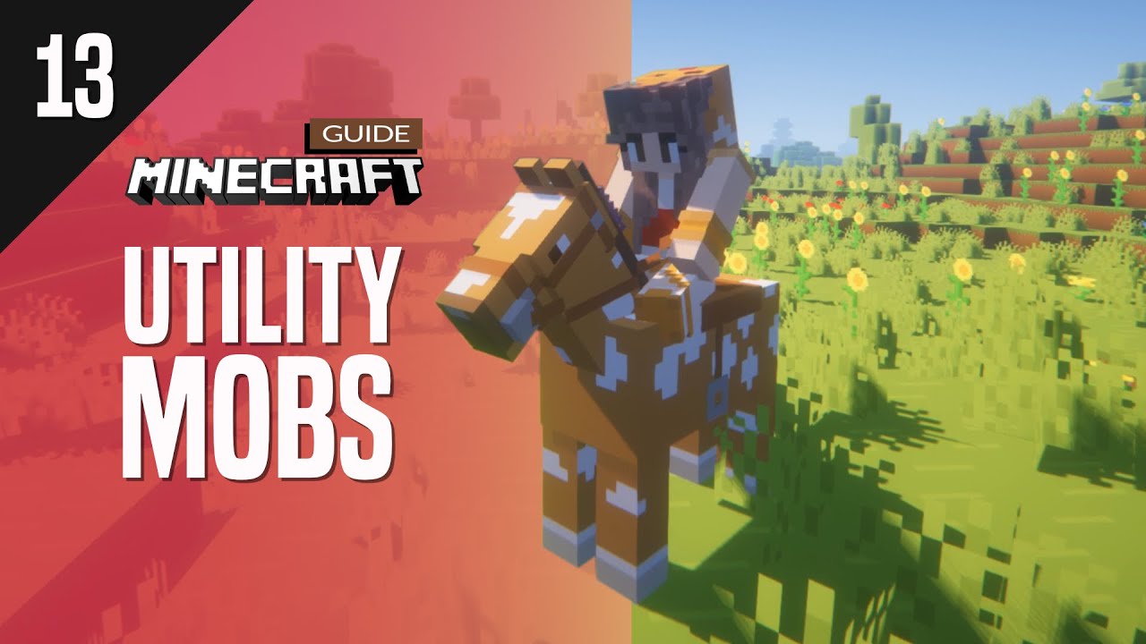 13 Useful Passive and Neutral Mobs | Survival Guide Series | Minecraft ...
