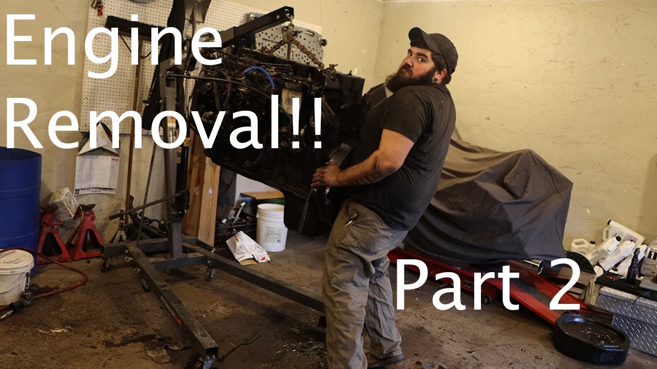 12 Valve Cummins Engine Removal Part 2 Youtube