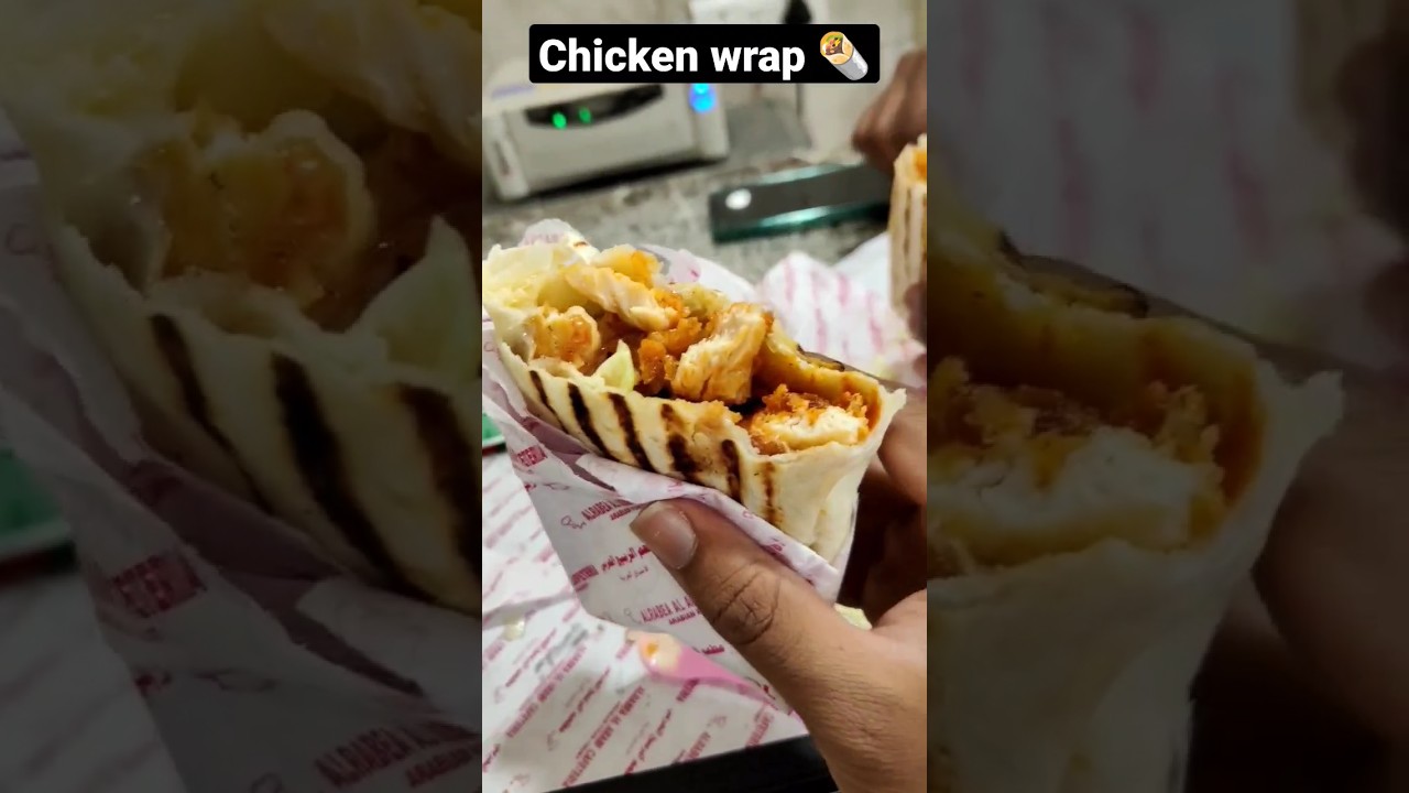 Best Chicken wrap🌯 in HYD!!!!-Al-Rabea-!!#food #delicious #biryani # ...