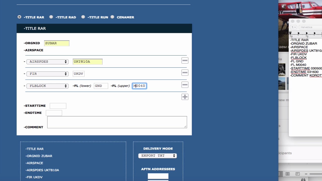How to send RAR, RAD, RUN using eurofpl.eu - YouTube